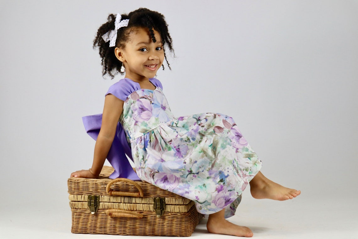 Girls Easter Spring Dress Toddler Dress Floral Dress Pastel - Etsy