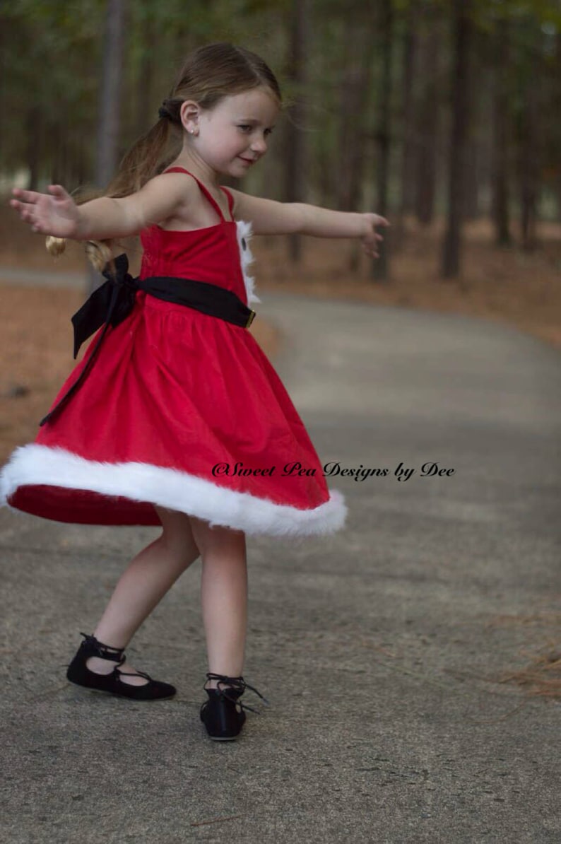 Girls Santa dress Baby Santa dress Christmas dress Holiday | Etsy