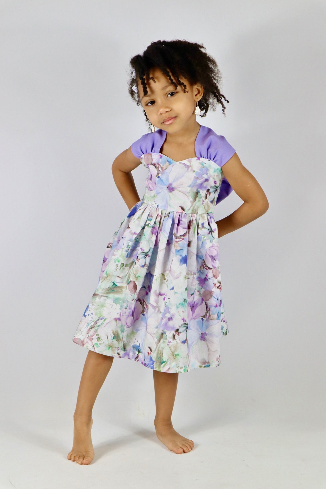 Girls Easter Spring Dress Toddler Dress Floral Dress Pastel - Etsy