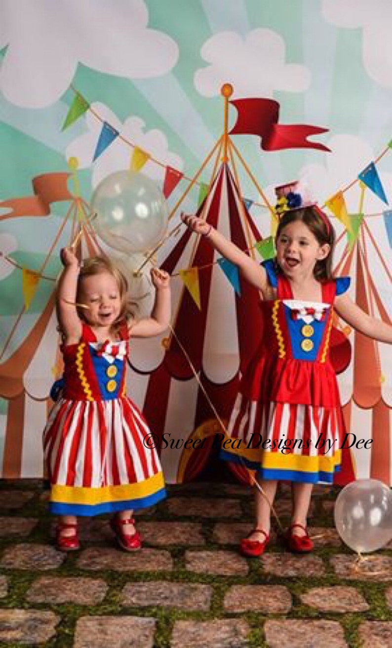 Girls Carnival Dress, Circus Birthday Outfit, Themed Party Dress ...