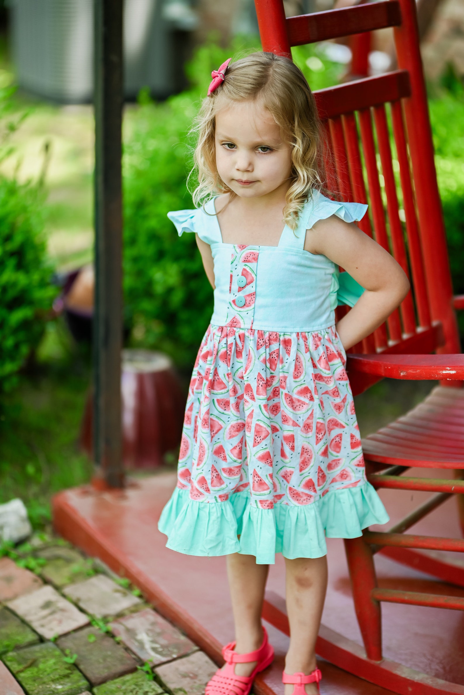 Girls Watermelon Dress, Summer Dress, Girls Sundress, Toddler ...