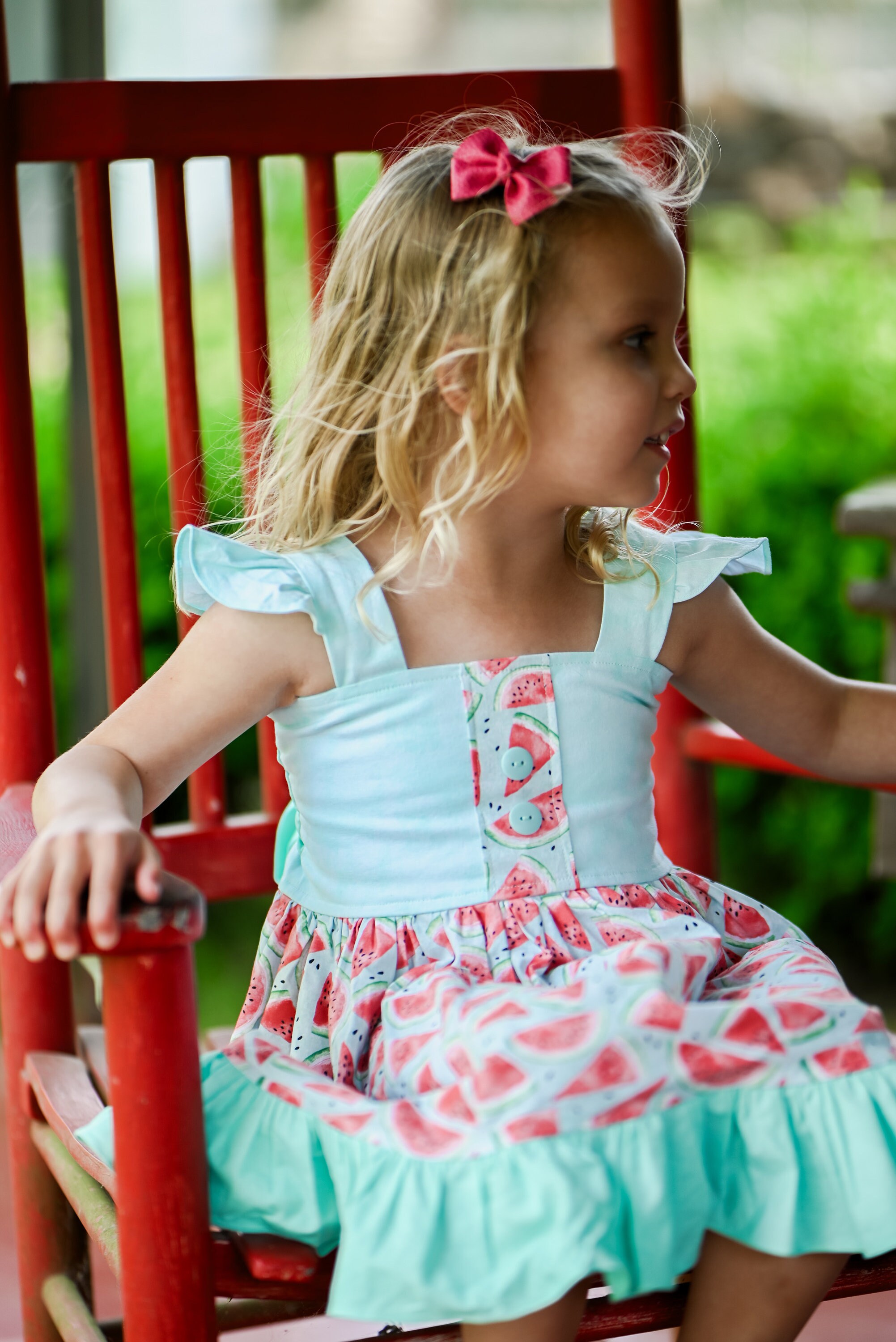 Girls Watermelon Dress, Summer Dress, Girls Sundress, Toddler ...
