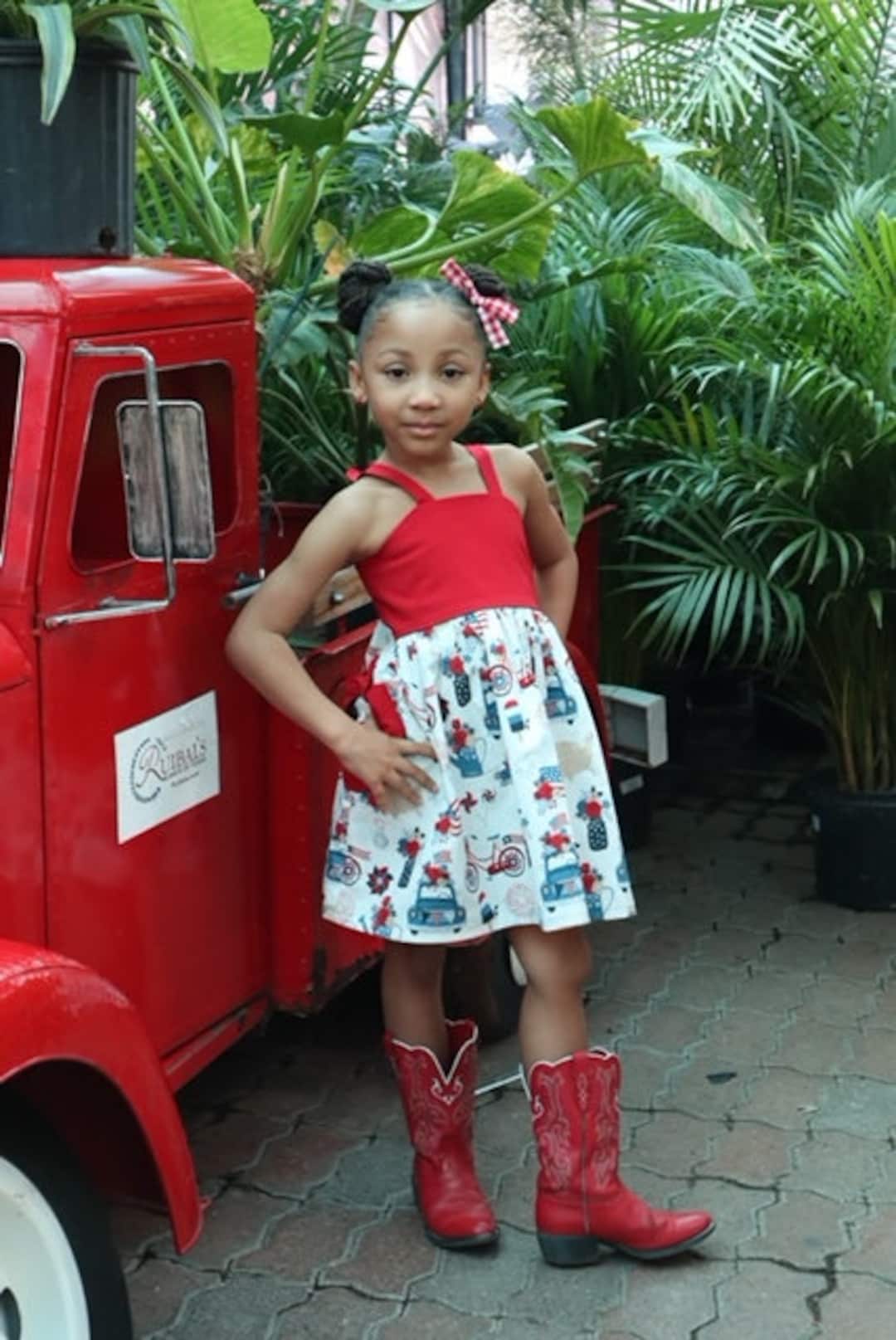 Girls 4th OF JULY Dress Memorial DAY Patriotic Dress, 250 Year ...
