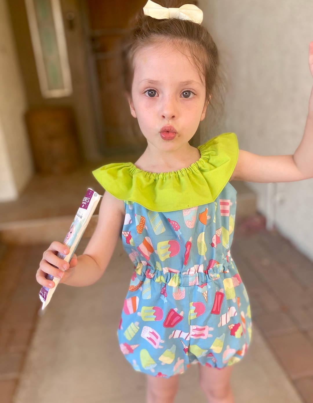 Girls Bubble Romper, Baby Romper, Summer Romper, Summer Outfit, Ice ...