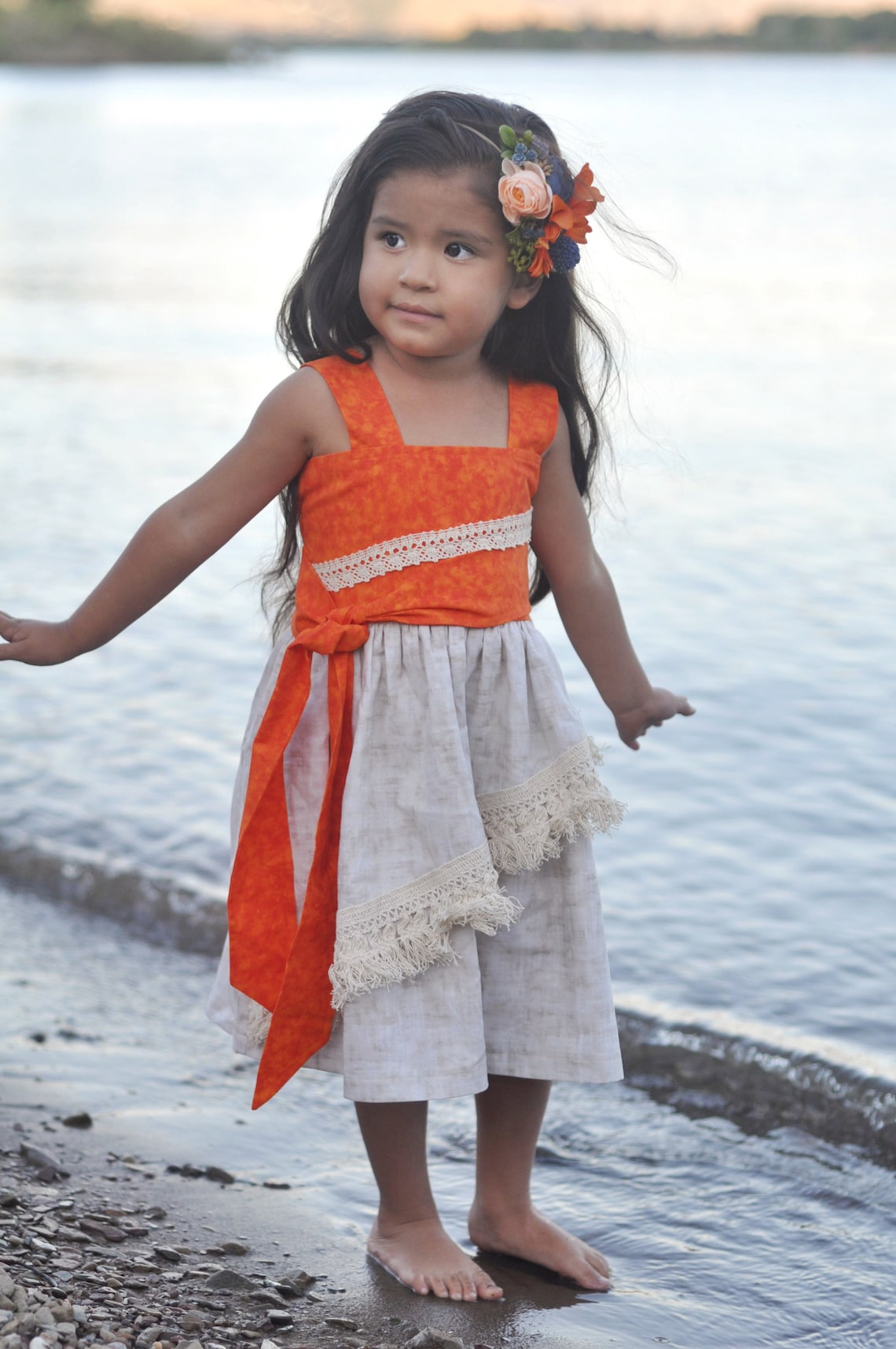 Princess Dress, Hawaiian Princess Dress, Princess Costume, Halloween ...