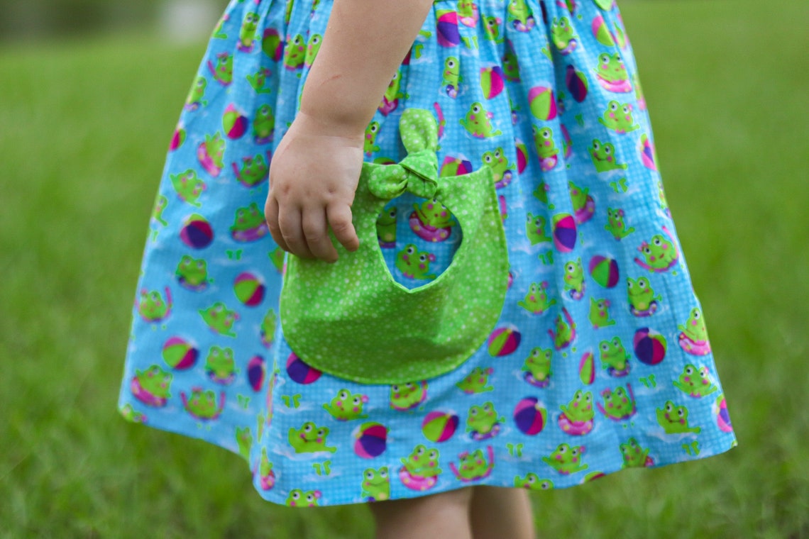 Girls Frog Dress Summer Dress Summer Outfit Green Dress - Etsy