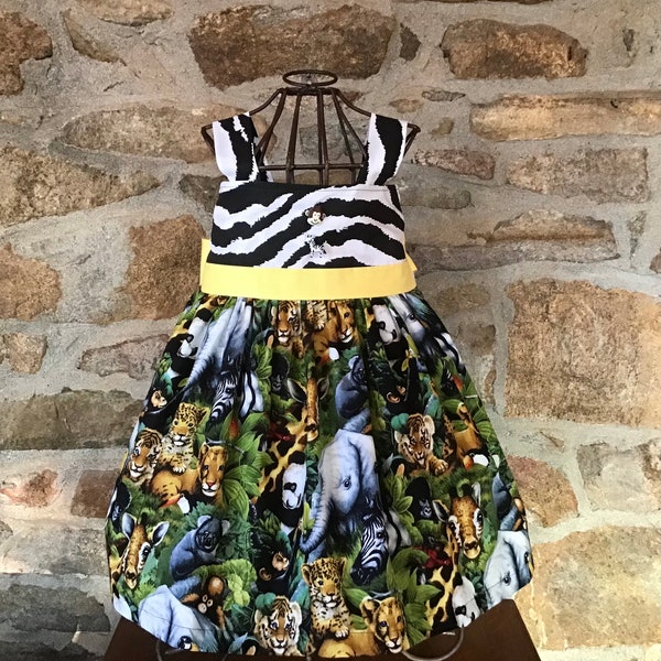 Jungle Theme Birthday Dress - Etsy