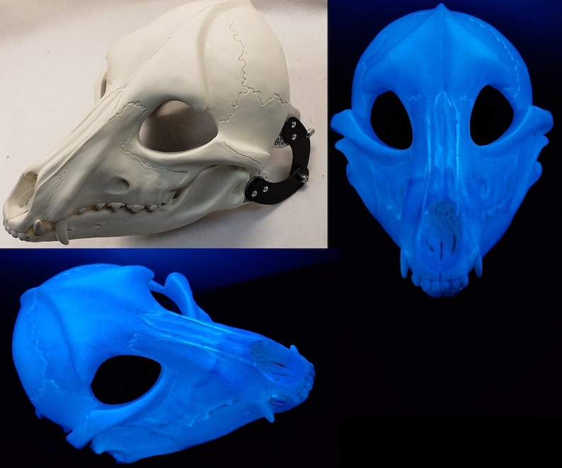 The ORIGINAL Glow in the Dark Skulldog! Hand Cast Resin Skeletal K9 ...