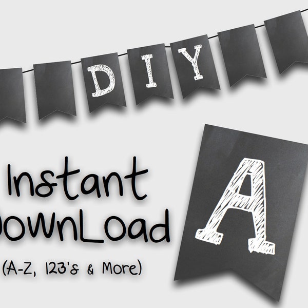 Chalkboard Banners - Etsy