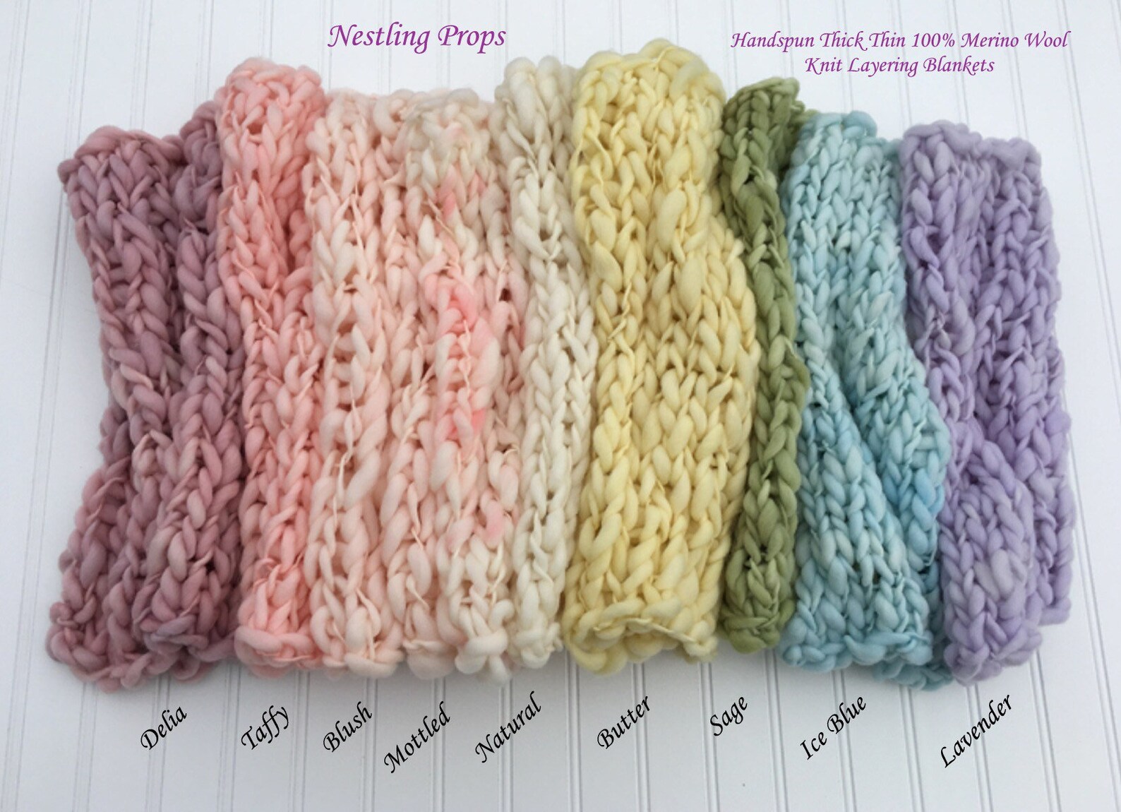 Pastel Mottled Pink Ivory Handspun Merino Wool Knit Bump | Etsy