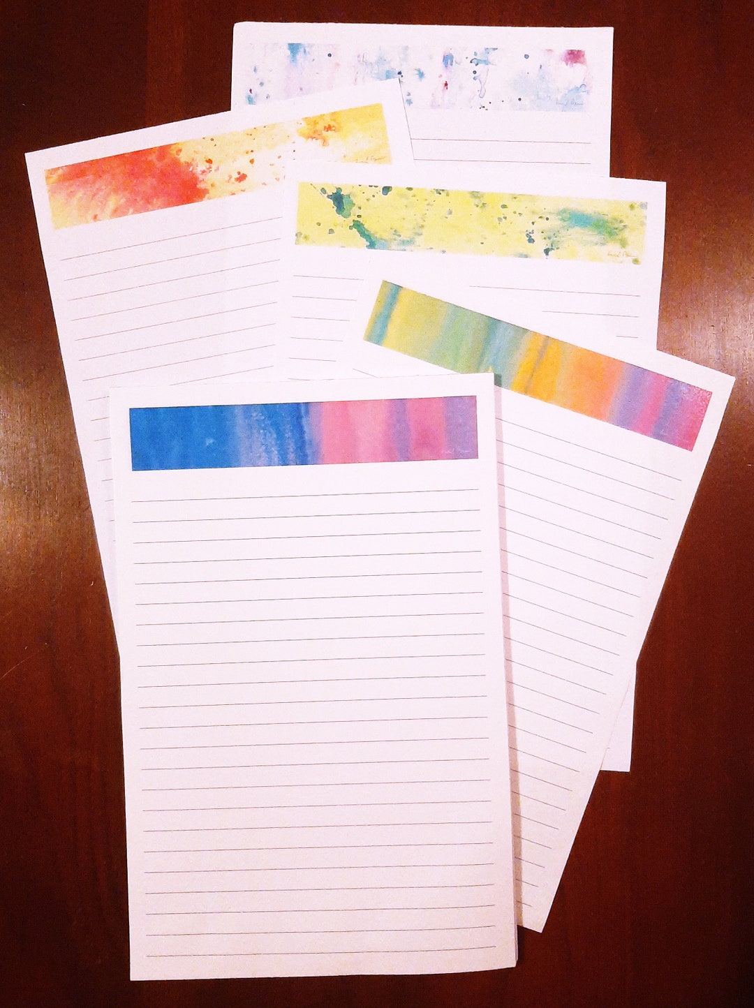 Watercolor Painting Notepads (lined) - Etsy