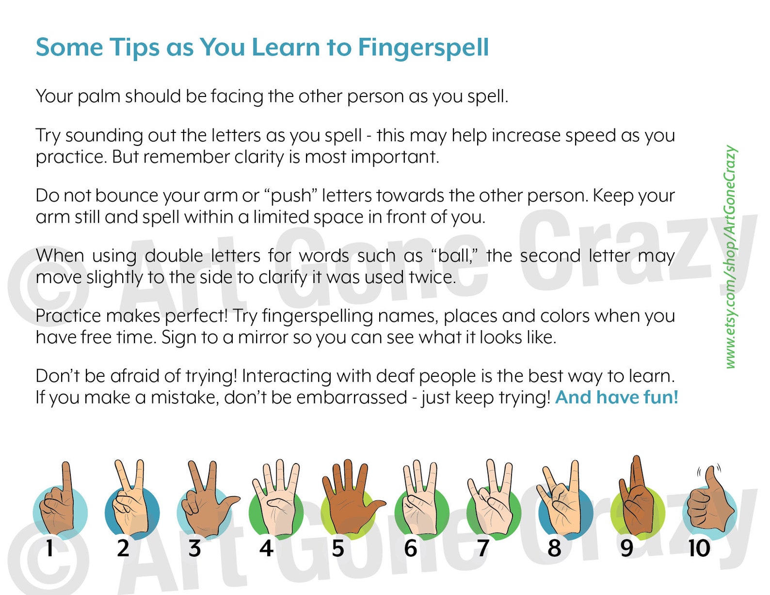 Abcs in ASL - Alphabet Sign Language Cards - 25 Pack - Etsy