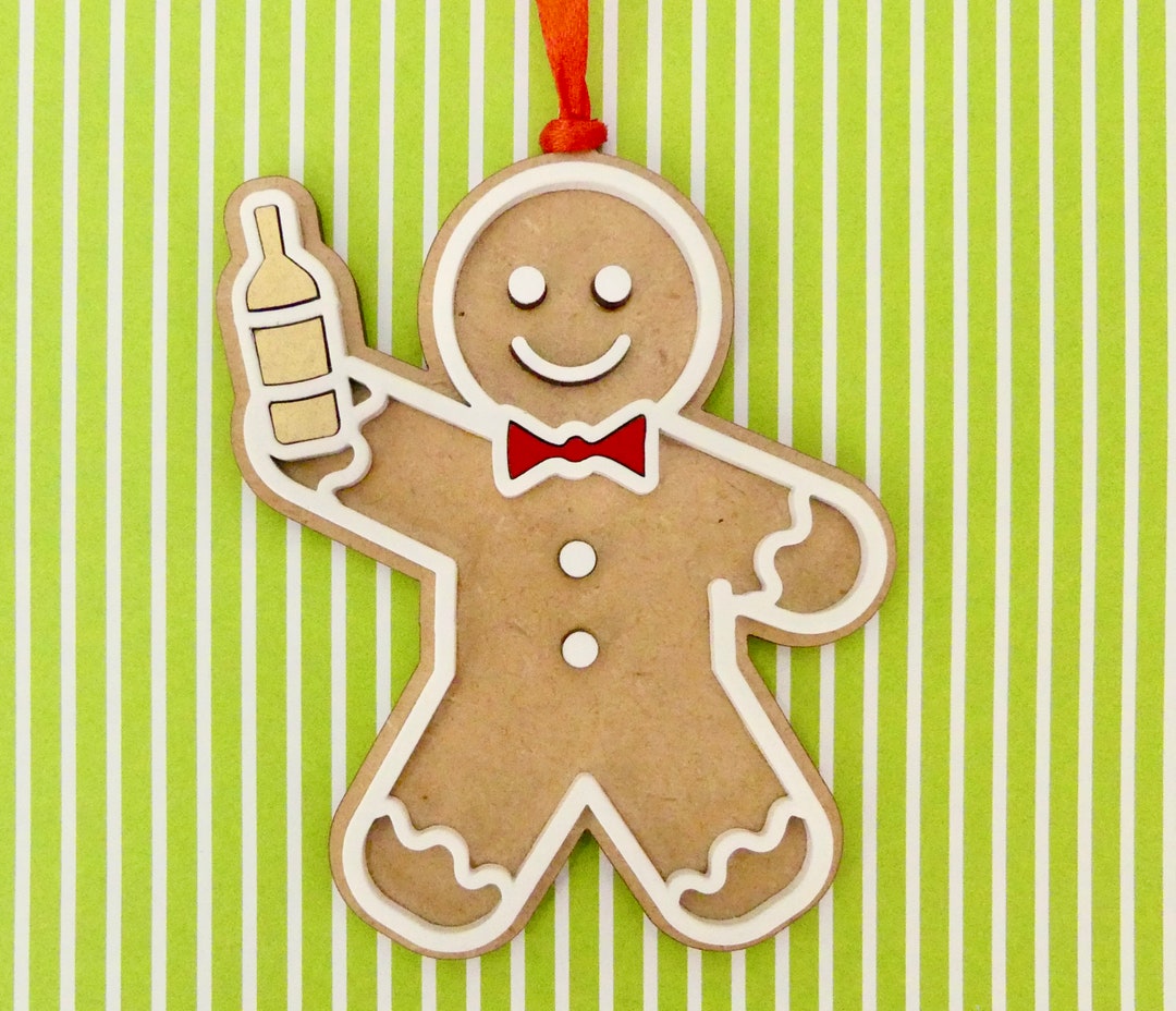 Cheers Naughty Gingerbread Ornament Beer - Etsy