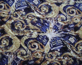 Tardis fabric | Etsy