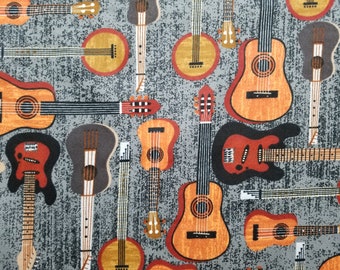 Guitar fabric | Etsy