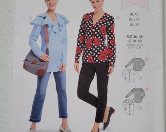 Burda Style Sewing Pattern 6632 Misses' Blouse - Etsy