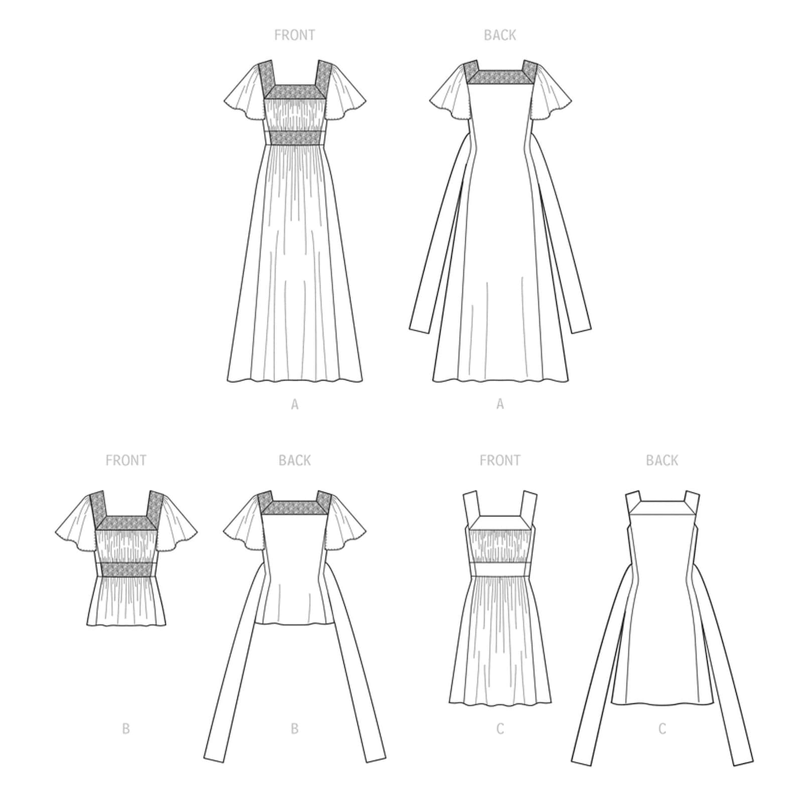 Mccall's Sewing Pattern M8258 Misses' Dresses and Top - Etsy