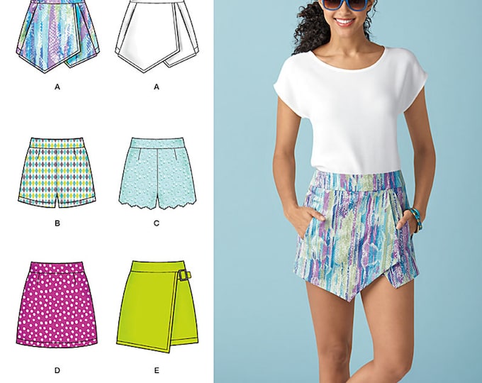 Simplicity Sewing Pattern 1370 Misses' Shorts, Skort and Skirt - Etsy