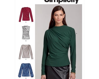 OUT of PRINT Simplicity Sewing Pattern 1463 Misses' Knit Tops - Etsy