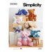 Simplicity Sewing Pattern S9360 Plush Animals - Etsy