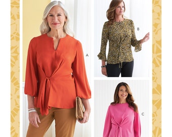 Butterick Sewing Pattern B6856 Misses' Top | Etsy