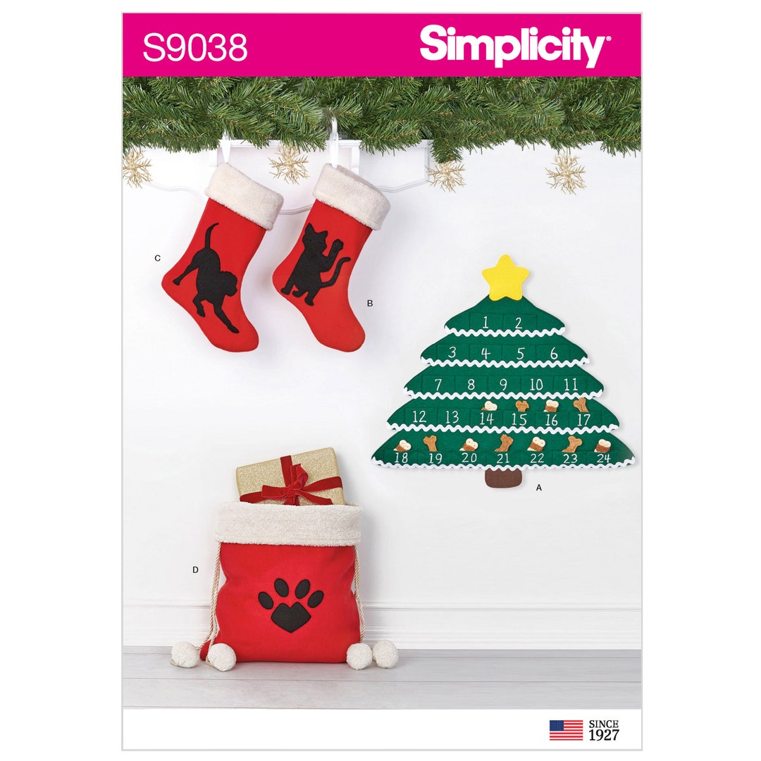 Simplicity Sewing Pattern S9038 Holiday Countdown Calendar & - Etsy