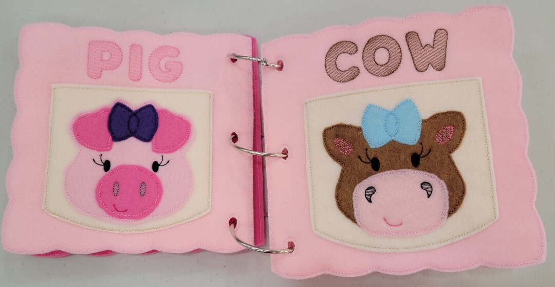 Felt Farm Book and Animal Forms for Toddlers - Etsy