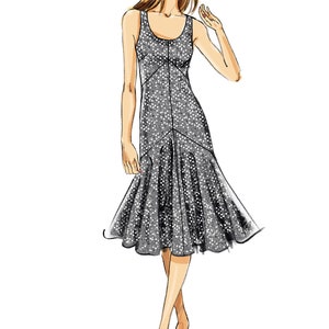 Vogue Sewing Pattern V8814 Misses' Drop-waist Dresses - Etsy