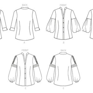 Butterick Sewing Pattern B6816 Misses' Top - Etsy