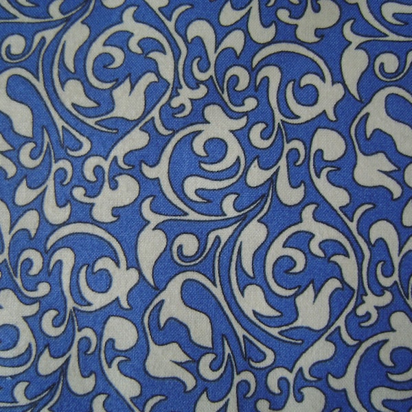 Blue Swirl Fabric - Etsy