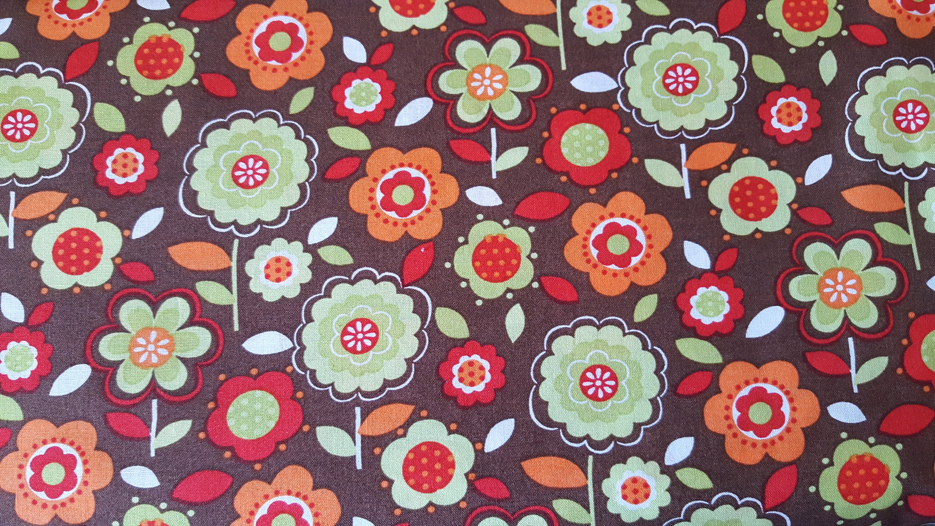 Calico Fabric Traditions Brown Cotton Fabric Sold by the Yard | Etsy