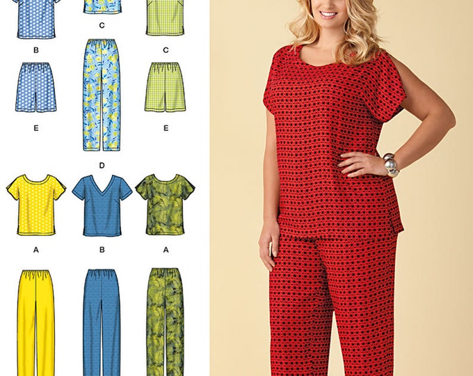 Simplicity Sewing Pattern 1446 Six Made Easy Pull on Tops and Pants or ...