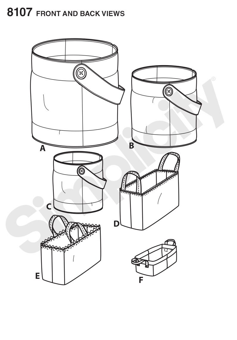 Simplicity Sewing Pattern 8107 Organizers - Etsy