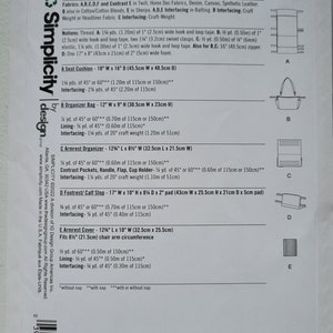 Simplicity Sewing Pattern S9492 Wheelchair Accessories - Etsy