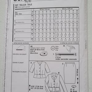 OUT of PRINT Burda Style Sewing Pattern 6775 Misses Suit - Etsy