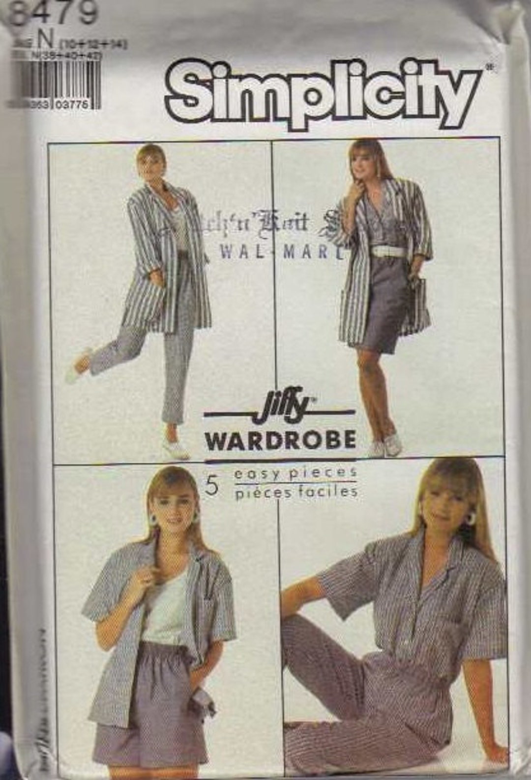 Vintage Simplicity Sewing Pattern 8479 Misses' Pull-on Pants, Shorts ...