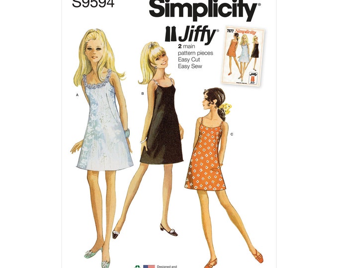 Simplicity Sewing Pattern S9594 Misses' Vintage Jiffy Dress - Etsy