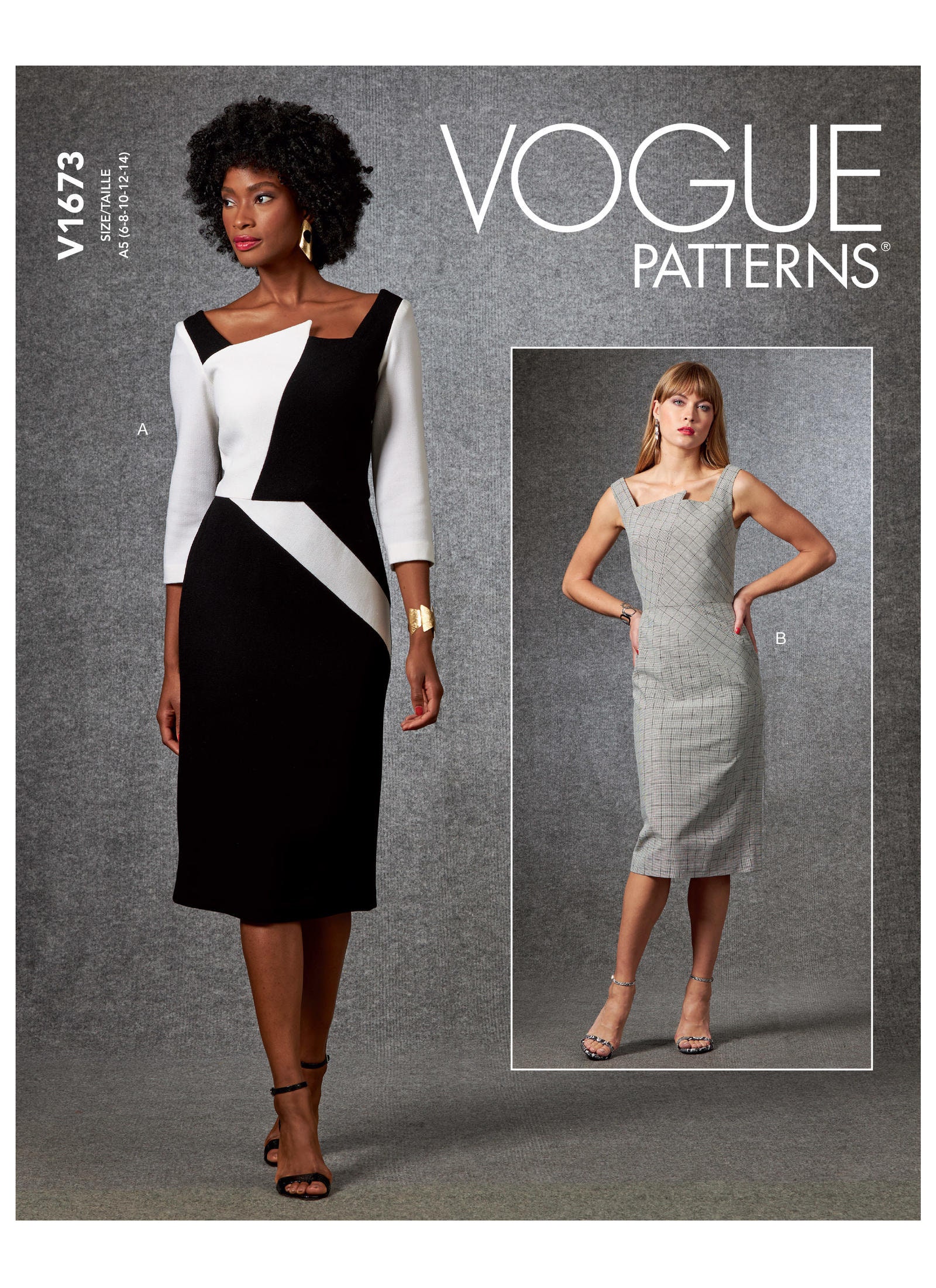 OUT of PRINT Vogue Sewing Pattern V1673 Misses' Dress - Etsy