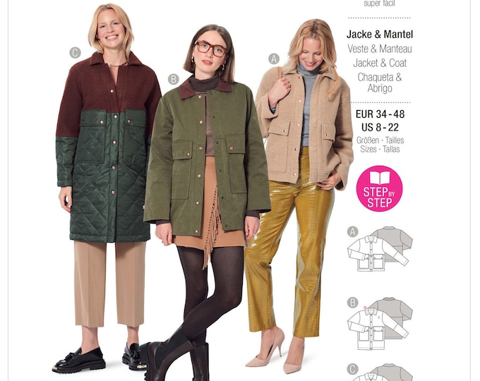 Burda Style Sewing Pattern 5941 Misses' Jacket and Coat - Etsy