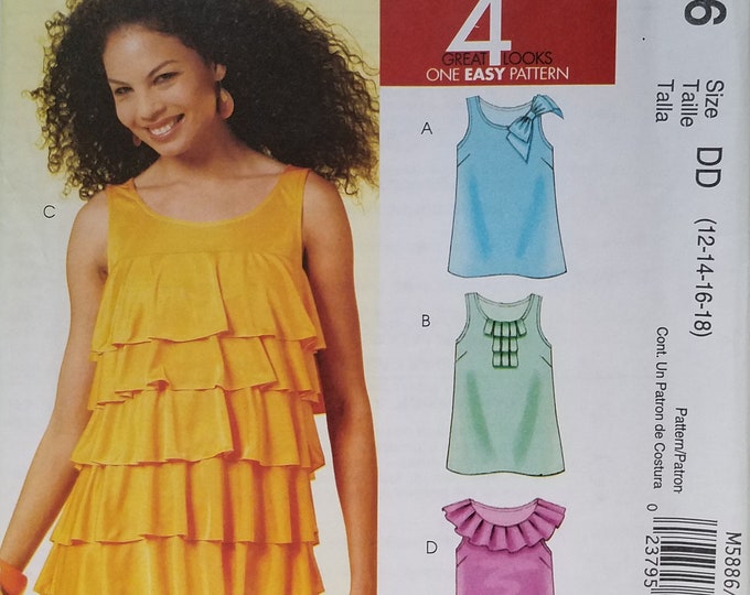 Mccall's Sewing Pattern M7325 Misses' Gathered Tops and Tunic - Etsy