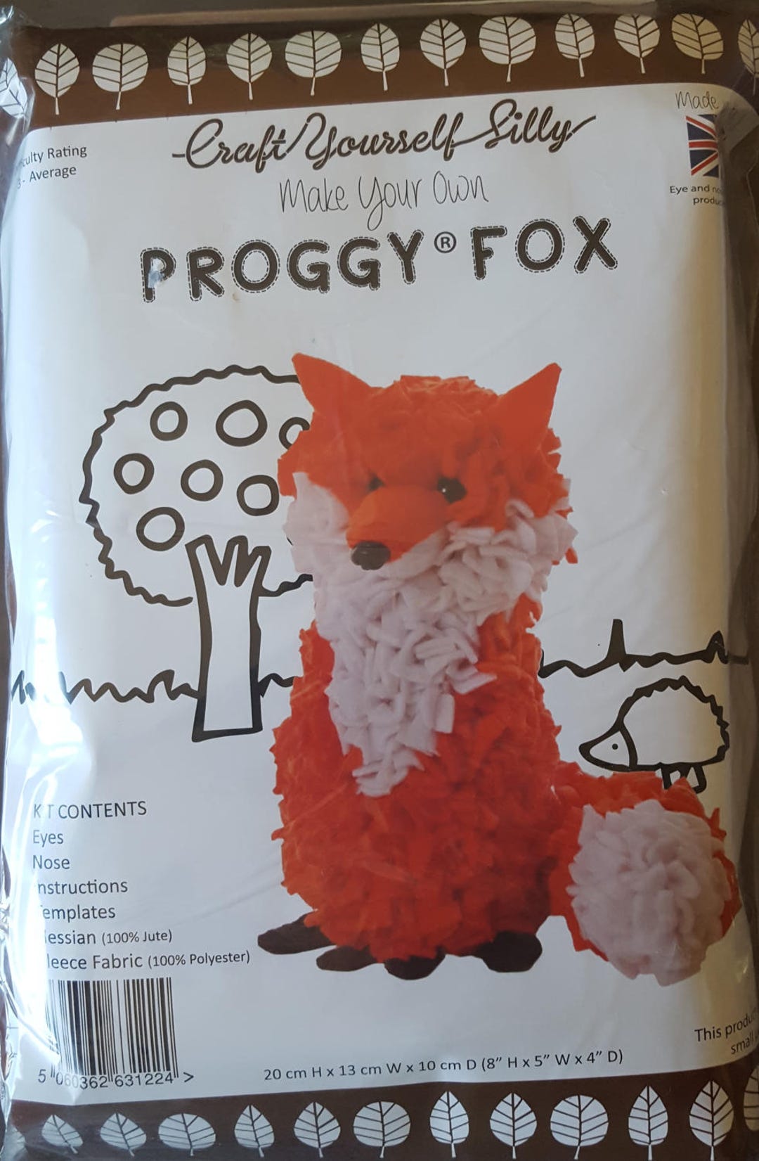 Craft Yourself Silly - Proggy Fox Kit - Etsy UK