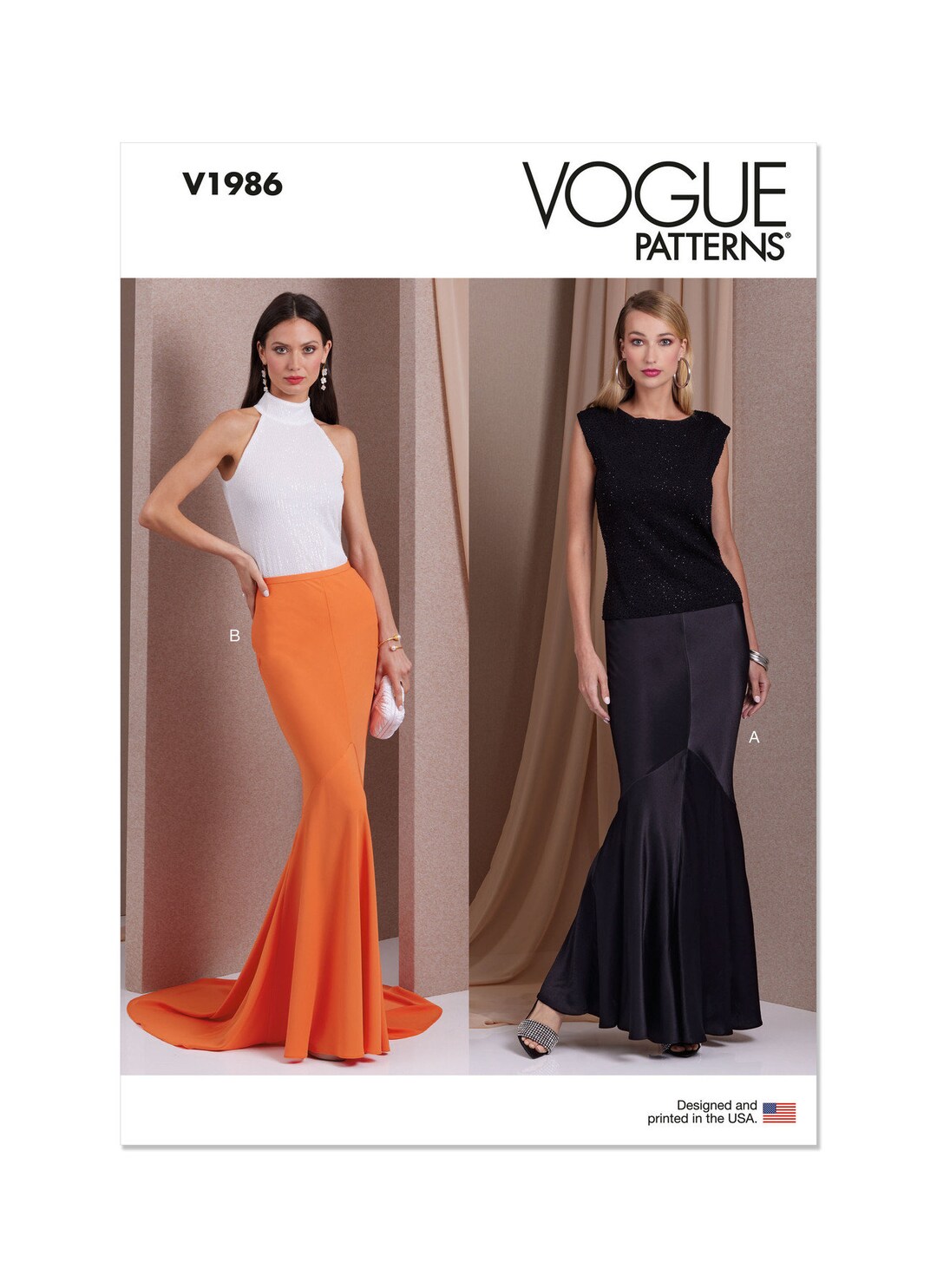 Vogue Sewing Pattern V1986 Misses' Skirts - Etsy