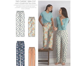 Girls' and Misses' Slim Fit Lounge Pants Simplicity - Etsy