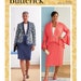 Butterick Sewing Pattern B6821 Misses' & Women's Jacket and Skirt - Etsy