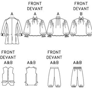 Butterick Sewing Pattern B3072 Coat, Vest, Shirt, Pants and Hat - Etsy