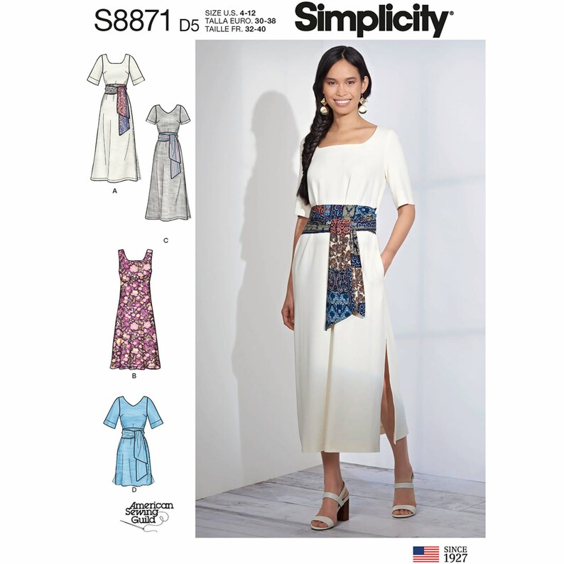 OUT of PRINT Simplicity Sewing Pattern S8871 - Etsy