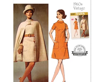 Simplicity Sewing Pattern S9944 Misses' Capelet and Cape in Two Lengths ...