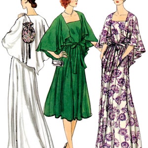 Vogue Sewing Pattern V1947 Misses’ Evening Dress Vintage 1970's - Etsy