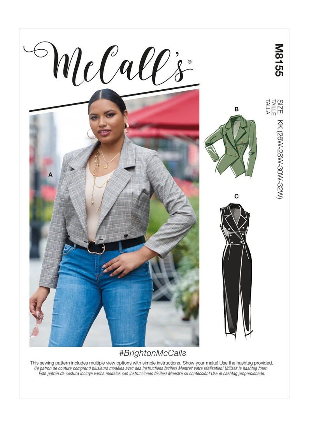 Mccall's Sewing Pattern - M8155 #brightonmccalls - Misses' and Women's ...