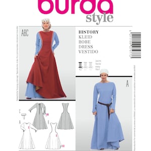 Burda Style Sewing Pattern 7977 History Dress - Etsy